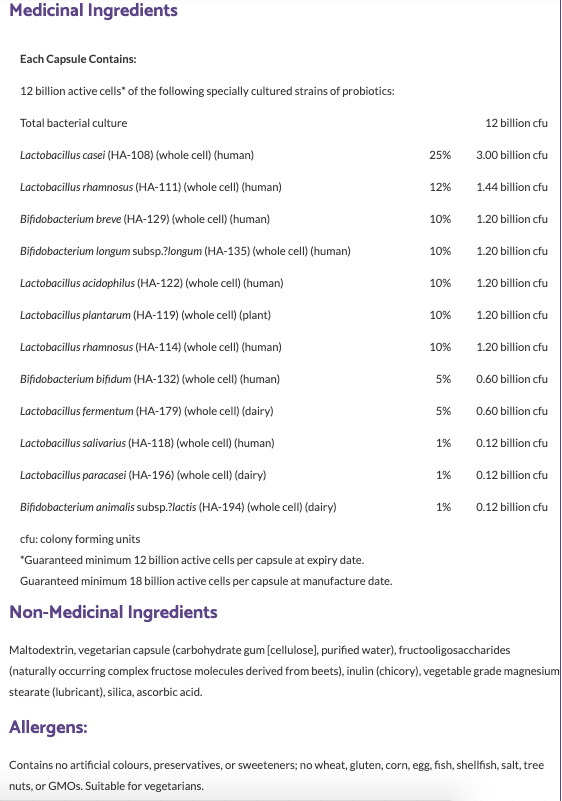 BioClinic-Probiotic-Pro12 - 60vcaps | White Lotus Clinic
